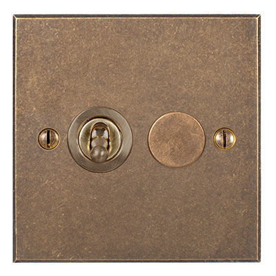 Cow Bronze Light Switch