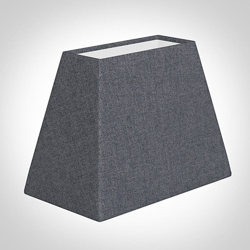 Rectangular Shades Jim Lawrence 36cm Sloped Rectangle Shade In Granite Herringbone Lovat