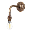 Product List - Jim Lawrence - Brooke Wall Light in Antiqued Brass ...
