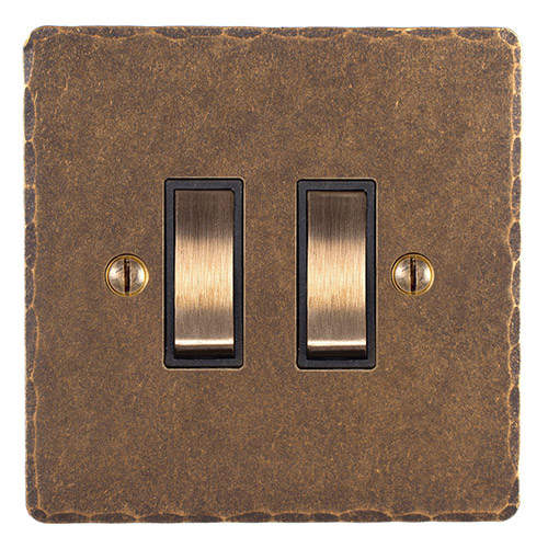 Modular Grid Switches - Jim Lawrence - 2 Gang Brass Grid Switch ...