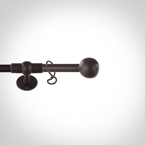 Complete Curtain Pole Sets - Jim Lawrence - 1.5m 16mm Cannonball Pole ...
