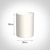 Cylinder Shades - Jim Lawrence - 20cm Narrow Cylinder Shade in Cream ...