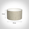 Cylinder Shades - Jim Lawrence - 25cm Wide Cylinder Shade in Natural ...