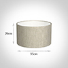 Cylinder Shades - Jim Lawrence - 35cm Wide Cylinder Shade in Natural ...