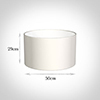- Jim Lawrence - 50cm Wide Cylinder Shade in Cream Killowen Linen ...