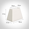 Rectangular Shades - Jim Lawrence - 36cm Sloped Rectangle Shade in ...