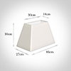 Rectangular Shades - Jim Lawrence - 46cm Sloped Rectangle Shade in ...