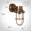 Product List - Jim Lawrence - Wall Mounted Ships Light in Antiqued ...