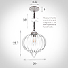 Product List - Jim Lawrence - Ava Pendant Light in Nickel - Ava Glass ...