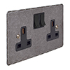 Product List - Jim Lawrence - 13amp 2 Gang Socket in Polished, Hammered ...