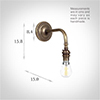 Product List - Jim Lawrence - Brooke Wall Light in Antiqued Brass ...