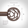 Polished Poles & Accessories - Jim Lawrence - 25mm Spiral Finial in ...