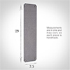 Product List - Jim Lawrence - Corner Notch Finger Plate in Polished ...