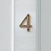 Product List - Jim Lawrence - Number 4 in Antiqued Brass - Number 4 in ...