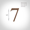 Product List - Jim Lawrence - Number 7 in Antiqued Brass - Number 7 in ...