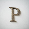 Product List - Jim Lawrence - Letter P in Antiqued Brass - Letter P in ...
